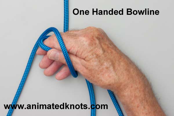 One-Handed Bowline Knot | How to tie a One-Handed Bowline