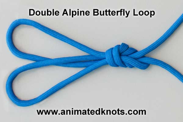 Double Alpine Butterfly Loop | How to tie the Double Alpine Butterfly ...
