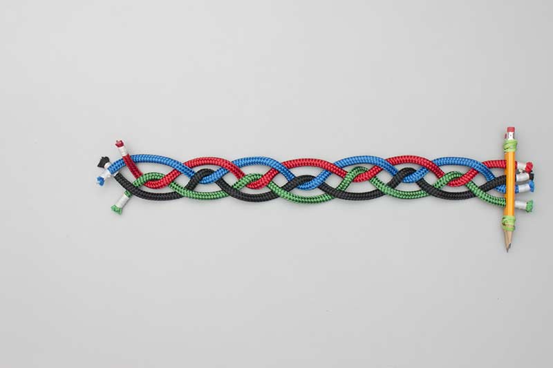 Four Strand Sinnet #2974 | How to tie a Four Strand Sinnet #2974 using ...